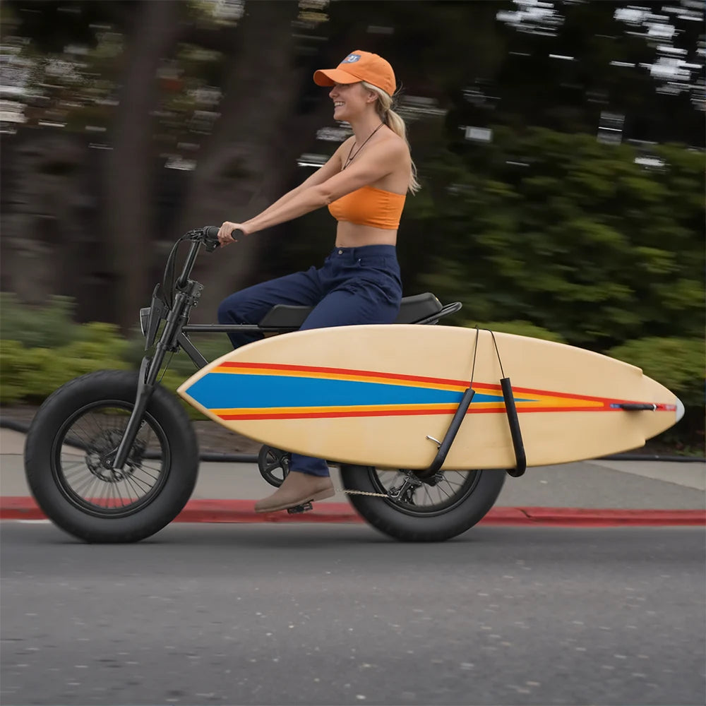 eBike Surfboard Rack | Electric Bike Surf Carrier | Macfox